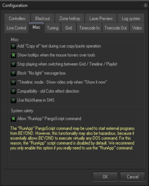 The Configuration Dialog Box [Complete Help Docs]